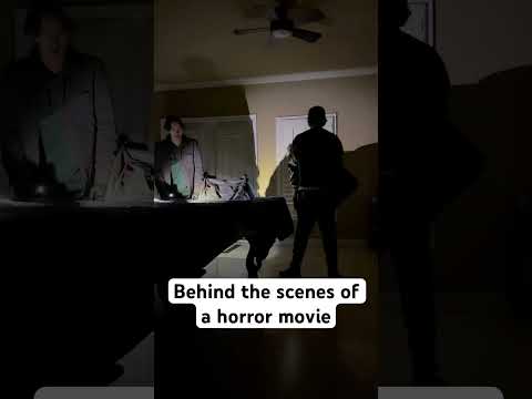 Behind the scenes of a horror movie #filmmakersfamily #horrorfilm # ...