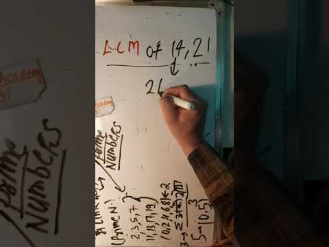 LCM of 14 and 21 in Hindi #maths #LCMandHCF #shortvideo #KclAcademy @kclacademysurendrakhilery