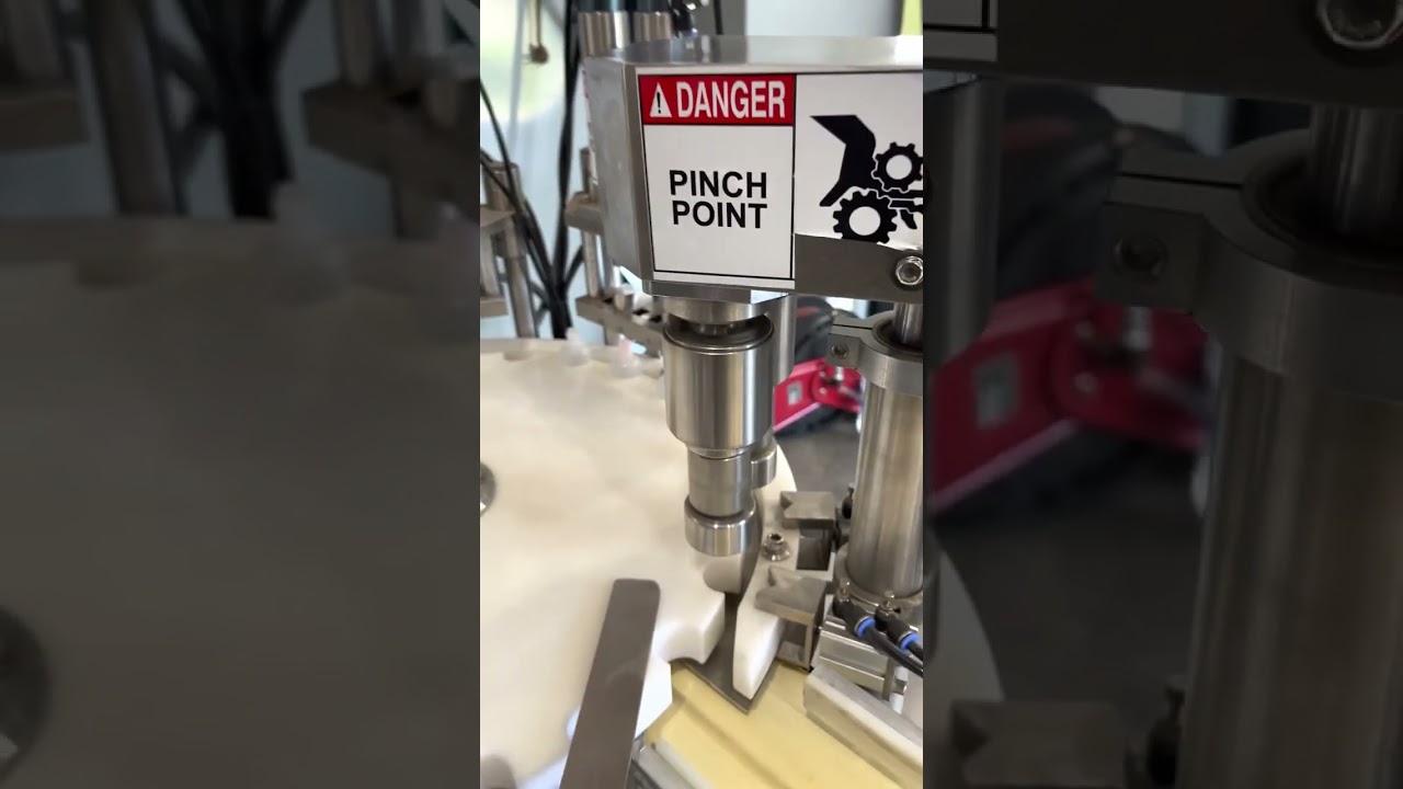 BID ON EQUIPMENT Item: 432629 - Small Bottle Rotary Filler, Unscrambler, Capper Line video 2