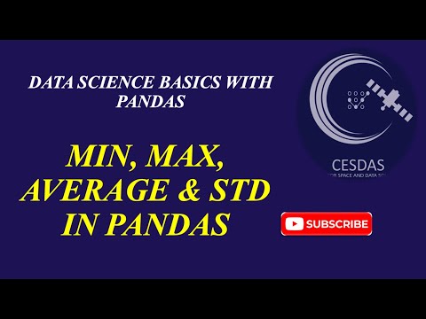 4. Minimum maximum, average and standard deviation in python pandas