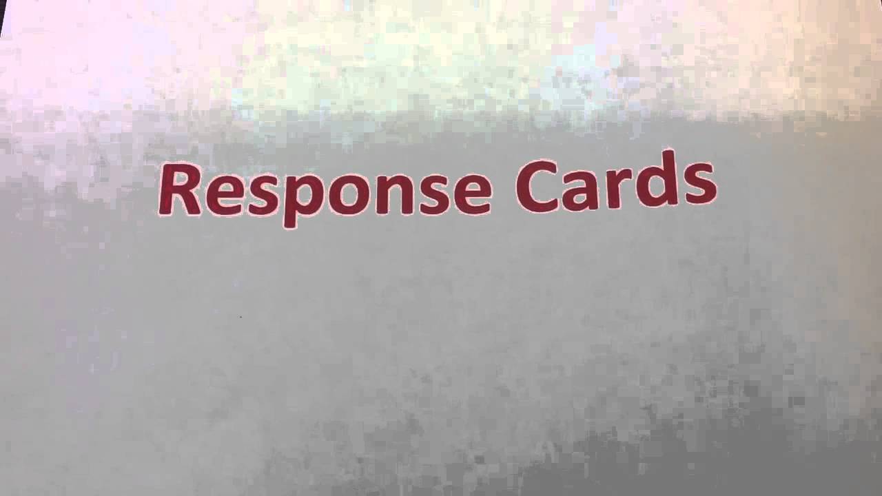 Response Cards