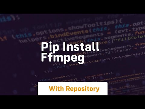 pip install ffmpeg