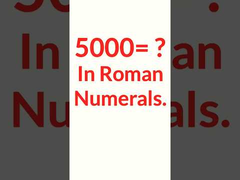 How to write Roman Numerals of 5000 in just 10 seconds. @SHSIRCLASSES. #math #short #romannumber.