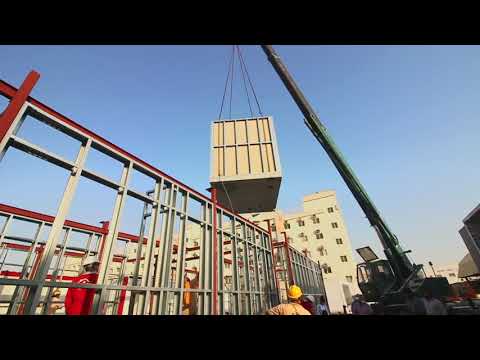 Bathroom Pod Installation on Prefab Building — The pod company — A Speed House Group Company