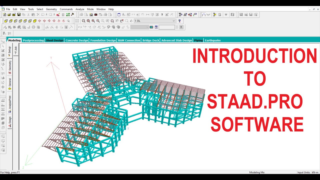 Introduction to STAAD.pro Software & User Interface.