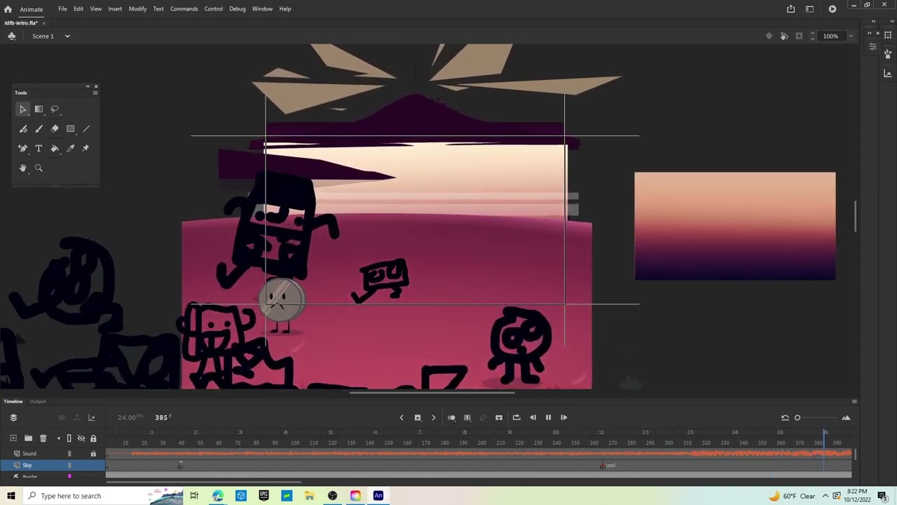IDFB intro but my objects from my comic