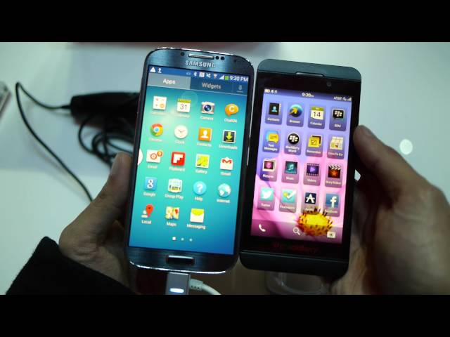 Samsung Galaxy S 4 vs BlackBerry Z10: first look - PhoneArena