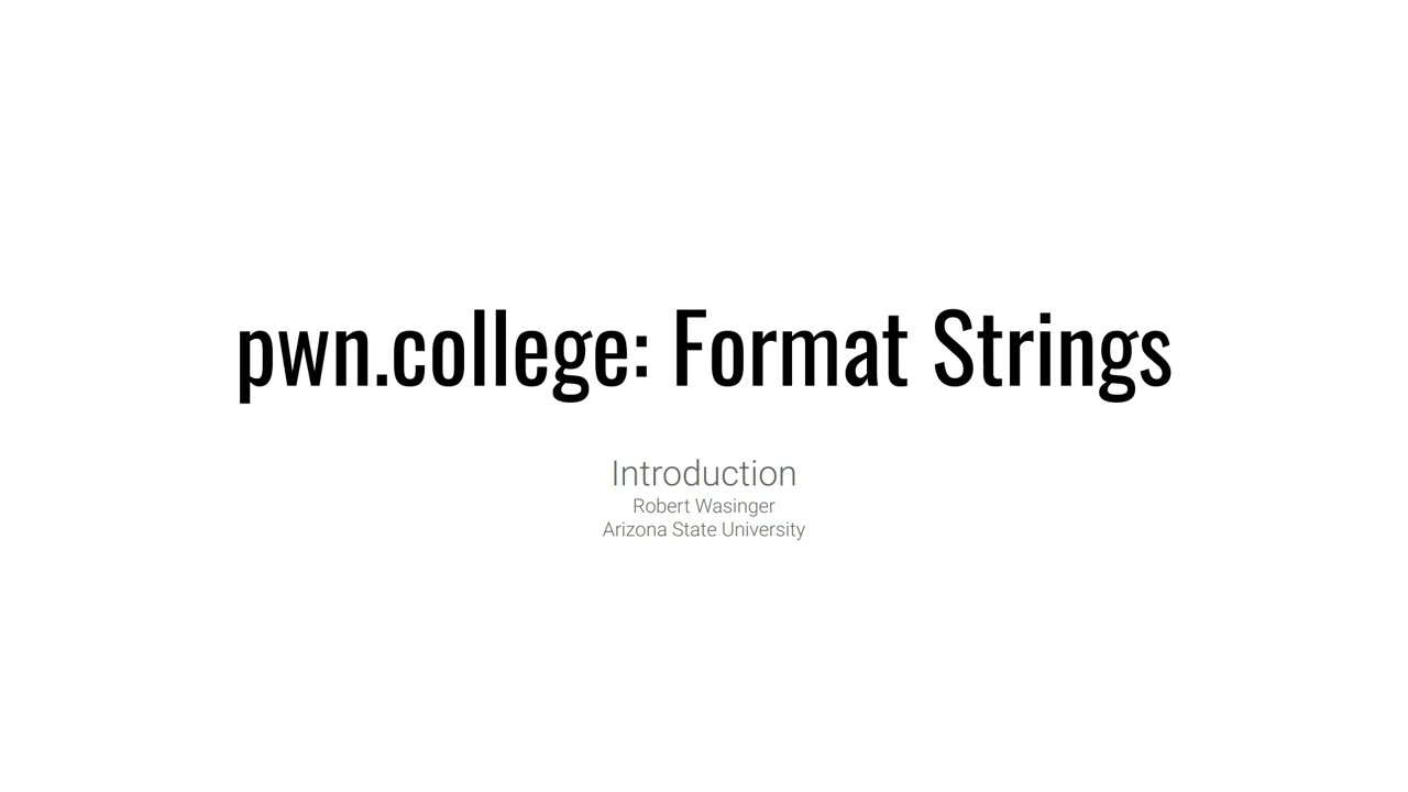 Format String Exploits - Introduction