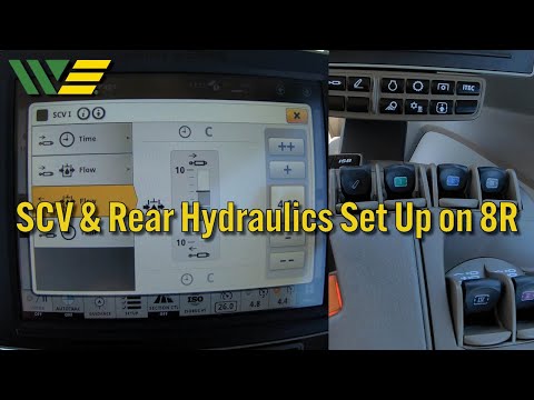 How to Operate the SCV & Rear Hydraulics on John Deere 8R Tractor