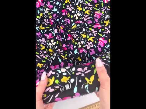 New Minerva Exclusive viscose challis dressmaking fabric - Introducing Petal Spray