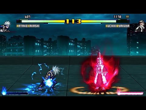 Kakashi VS Byakuya - Mugen Academy V8
