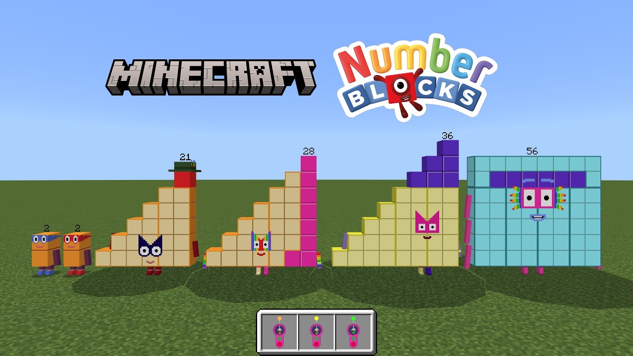 Numberblocks Minecraft Addon 1.8.0 Update