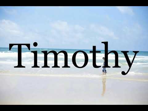 How To Pronounce Timothy๐๐๐๐๐๐Pronunciation Of Timothy