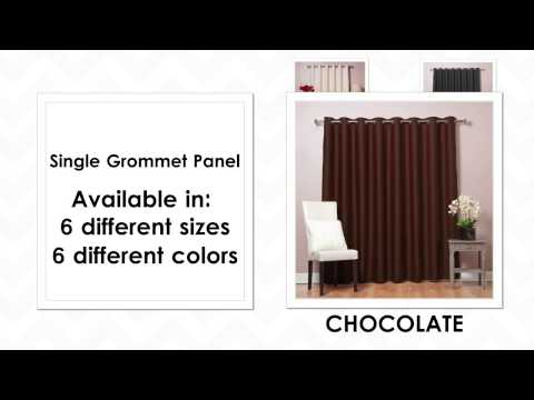 Best Home Fashion - Wide Width Grommet Top Thermal Blackout Curtain