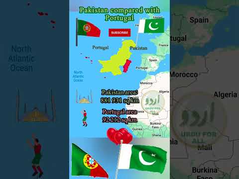 Pakistan compared with Portugal | #shorts