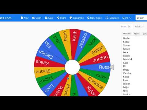 Wheel of Names Website Overview