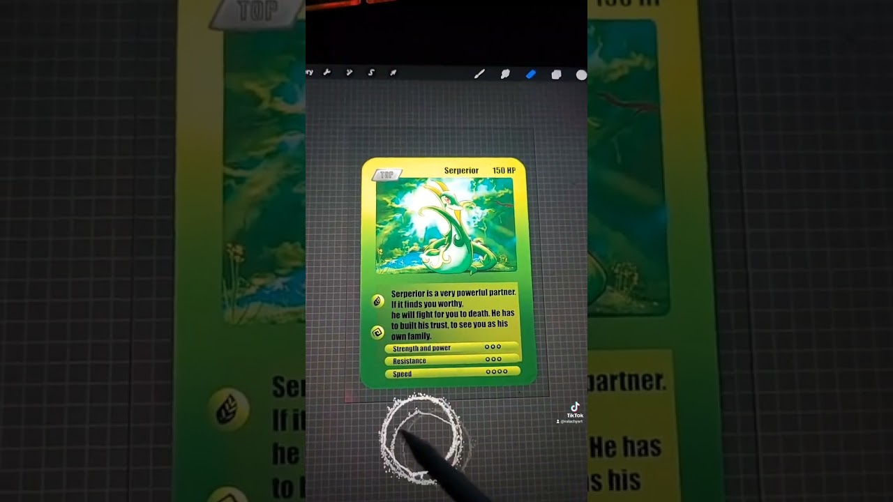 💚Serperior💚 #art #fanart #Pokémon #artist #video #shorts #love #like #digitalart #painting #design