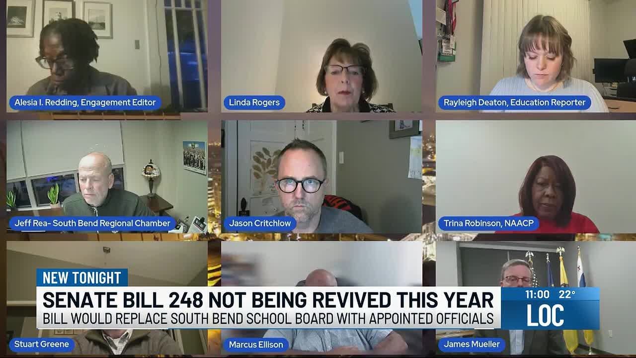Bill to replace South Bend school board will not be revived this year