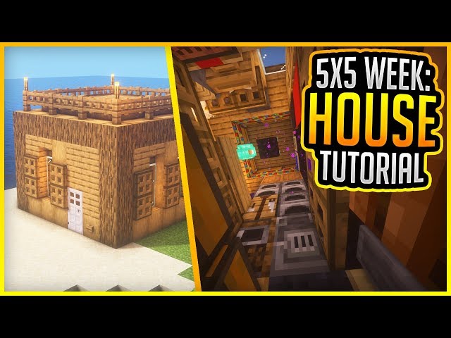 Compact 5x5 Survival House Tutorial Minecraft Map