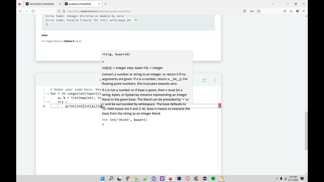 HackerRank Python Problem 