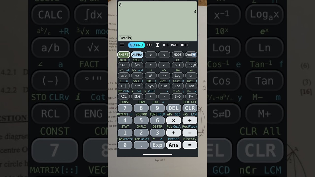 Using a calculator to find exponents.