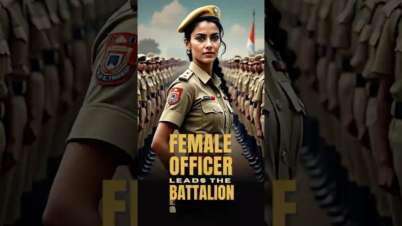 Breaking Barriers: Female Officer Leads the Battalion | AI Blink Shorts | #shorts #aishortsmaker