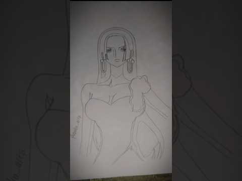 Boa Hancock || One peice ❤️.. #boahankock #onepiece #drawing #animedrawing #shorts #short
