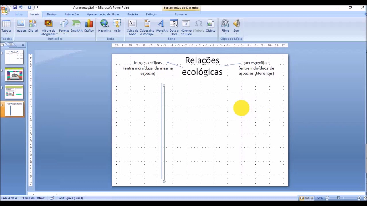 Relações ecológicas -  mapa mental - Aula 1° ano