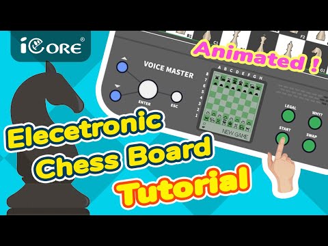 【Tutorial】iCore Electronic Chess Board - Voice Master | How to play | 1-2 players | Brain Training