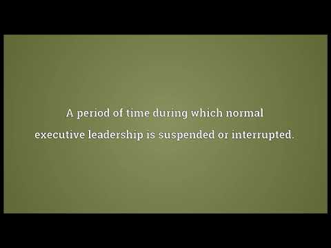Interregnum Meaning