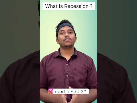 what is Economic Recession ? | பொருளாதார மந்தநிலை என்றால் என்ன? | #raghavasview #recession #money