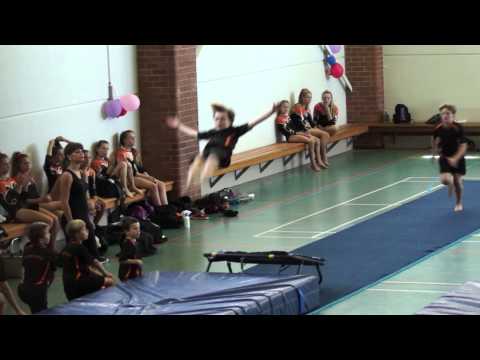 Engadine Gymnastic Comp. Gymtastic Team. Mini Tramp