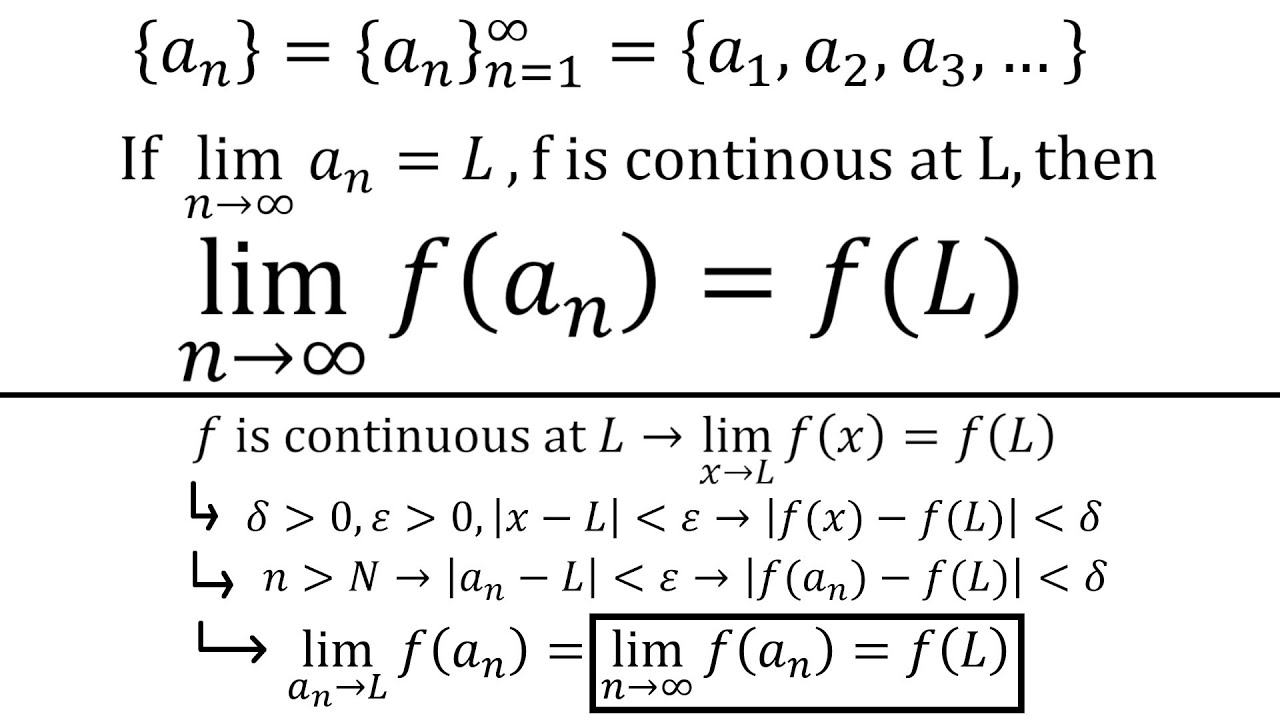 Exercise 3: Convergent Sequence inside a Continuous Function