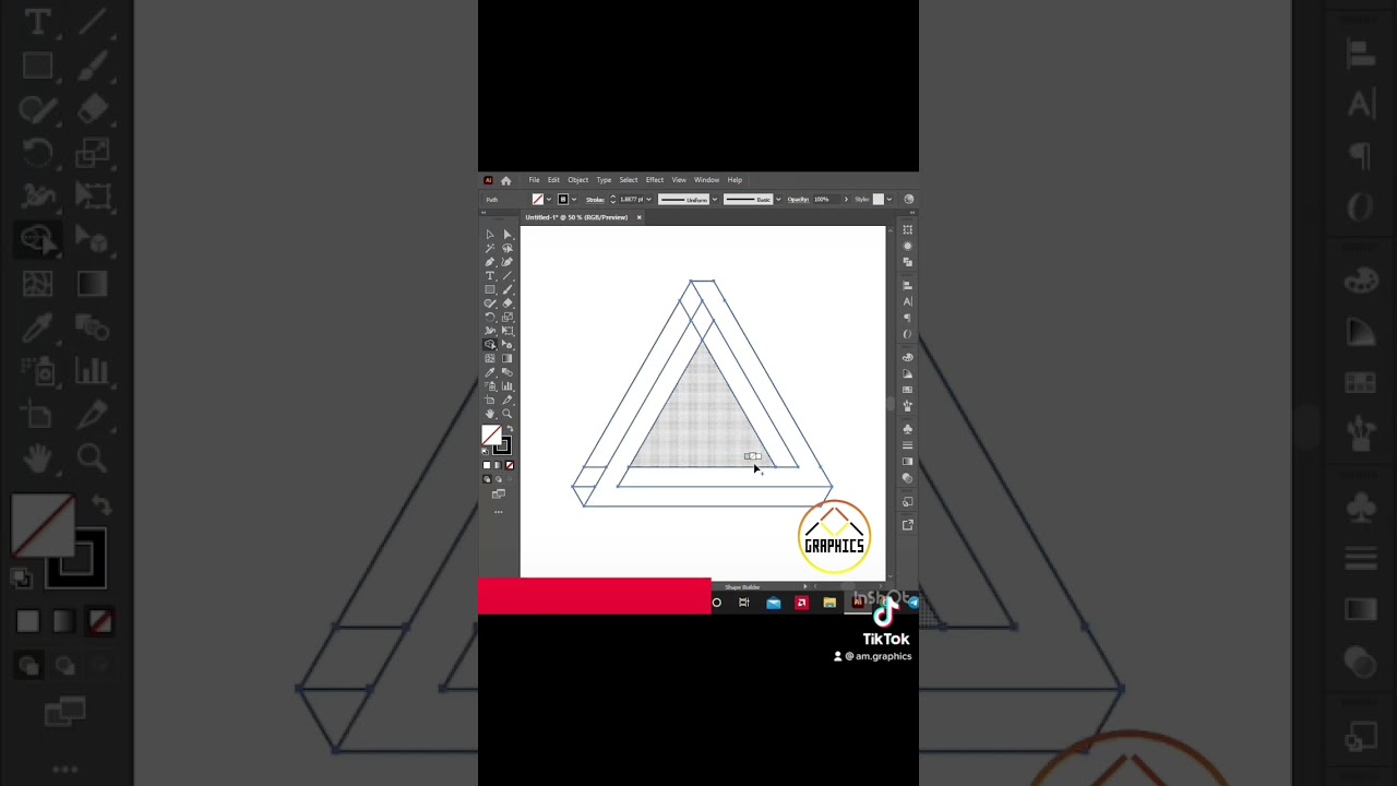 Illustrate 3D Triangle #logo  #logologo #logodesigns #logodesinger #illustrator #illustratortutorial