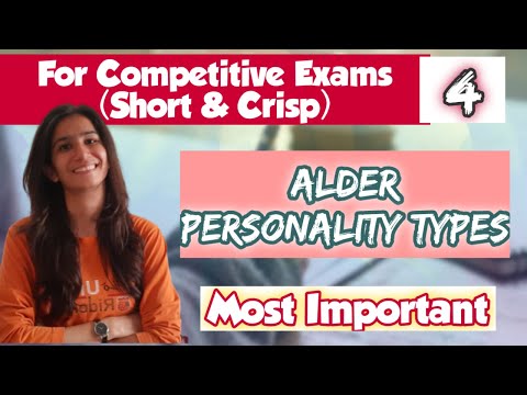Adler Personality Types - HTET/TETs/CTET/UGC NET/SET - Inculcate ...