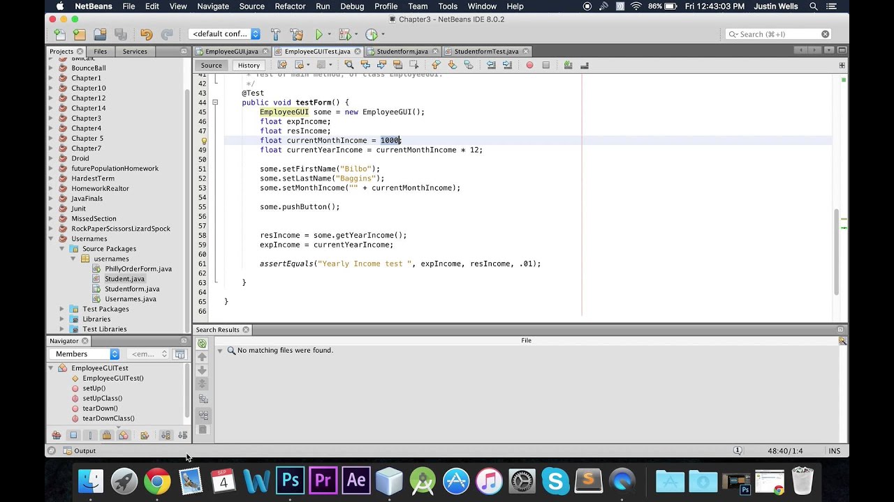 JUnit testing with two programs in Java! - For Mr. C's class