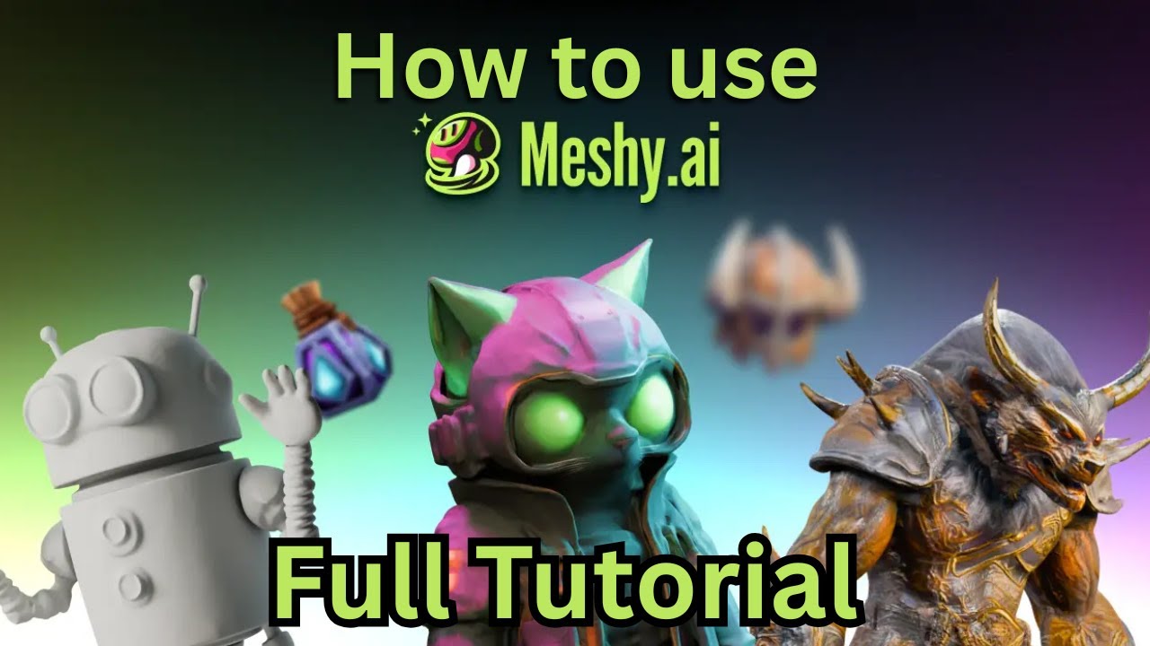 How to Use Meshy.ai – Create 3D Models & Textures with AI Step-by-Step!