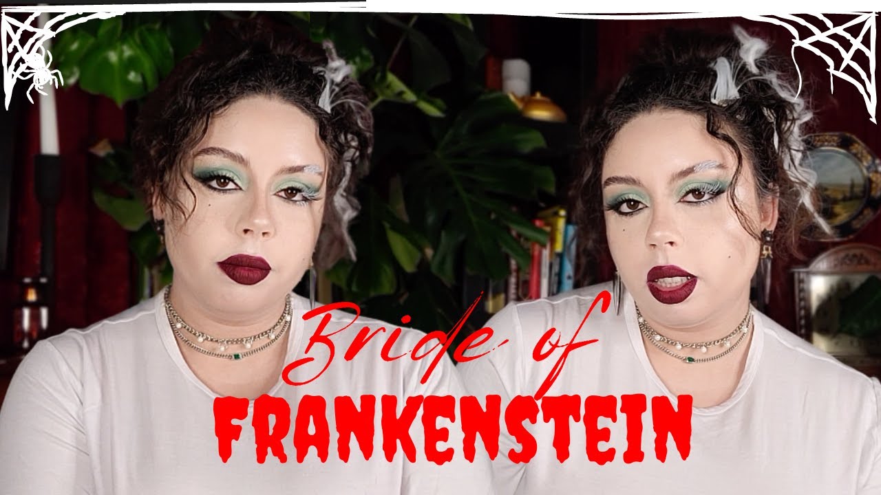 Bride of Frankenstein Halloween Costume Makeup Tutorial | hannahrosefay