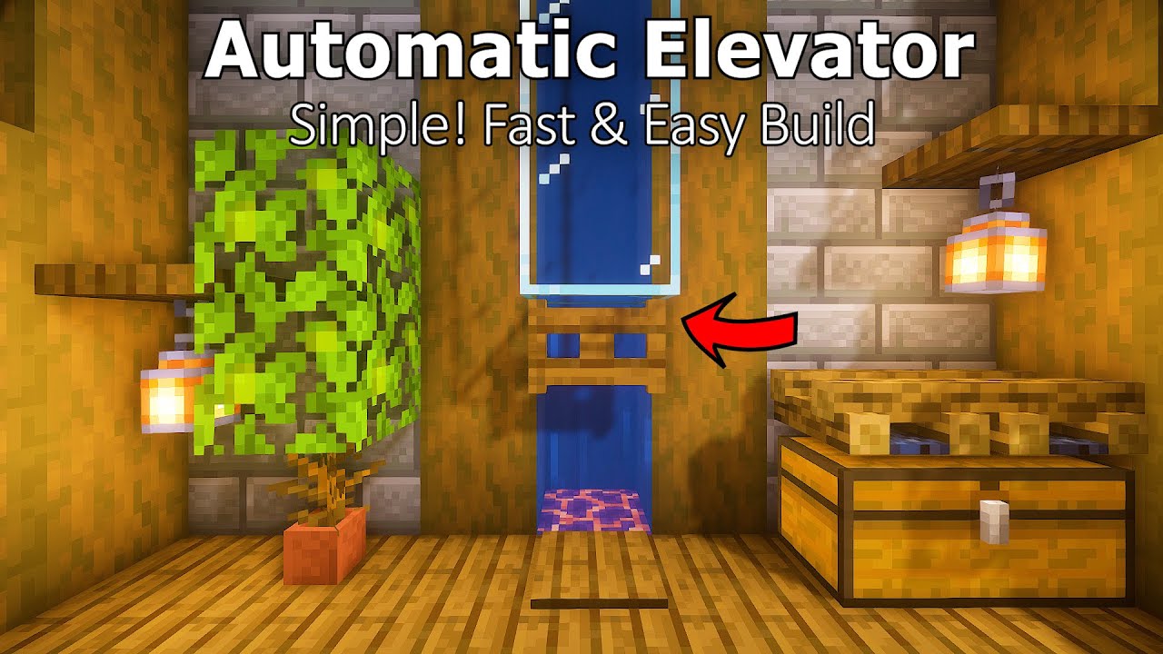 Minecraft: Best AUTOMATIC Elevator 1.20! (Survival | Bedrock? | Java)