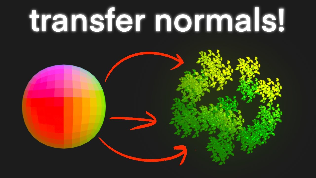 How To Transfer Normals in Blender 4.1 With Geometry Nodes (No Transfer Attribute Node)