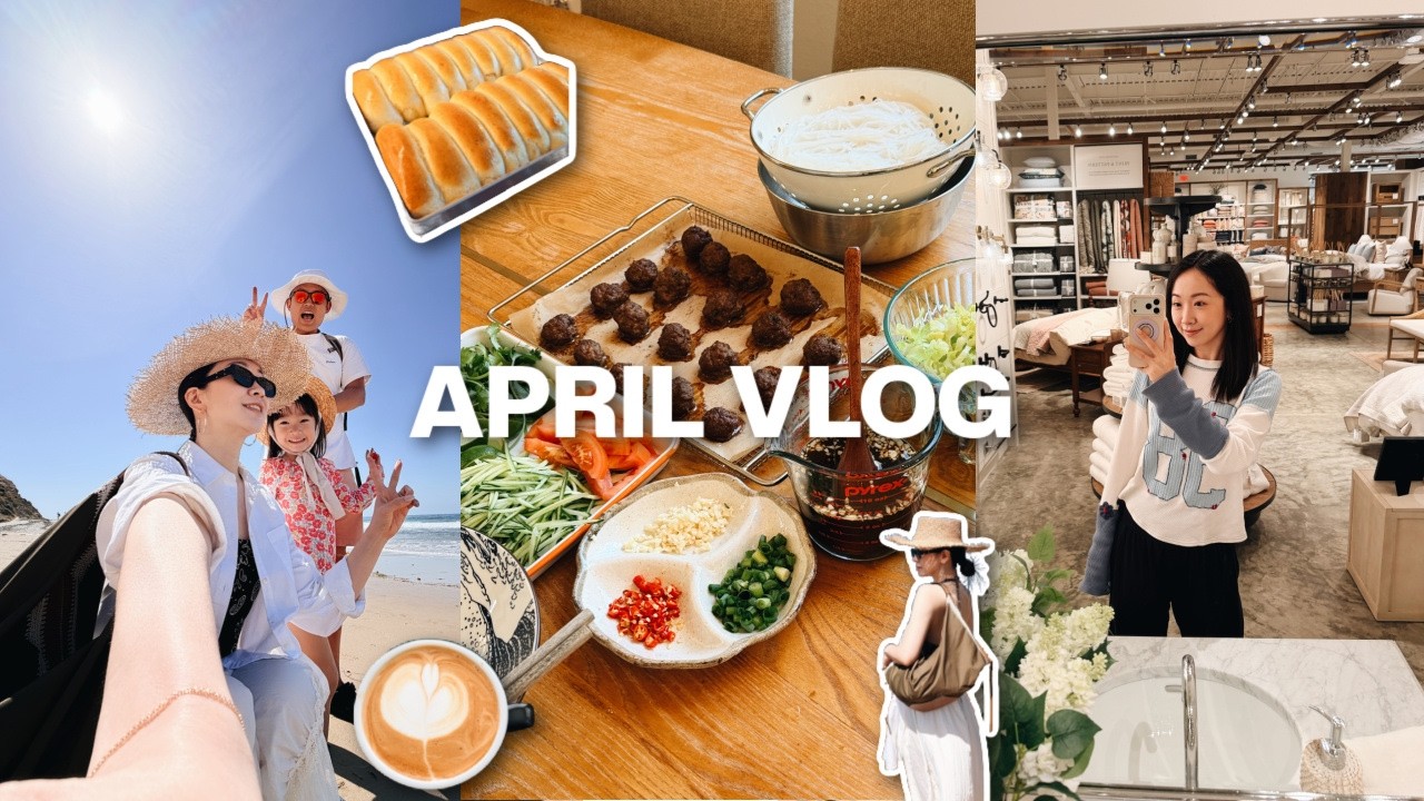 APRIL VLOG｜Spring Break Stay-at-Home Daily Life｜Refreshing Cold Rice Noodles｜Super Popular Butter...