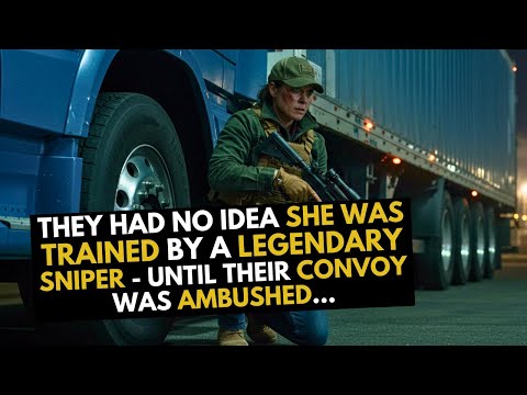They Had No Idea She Was Trained by a Legendary Sniper — Until Their Convoy Was Ambushed