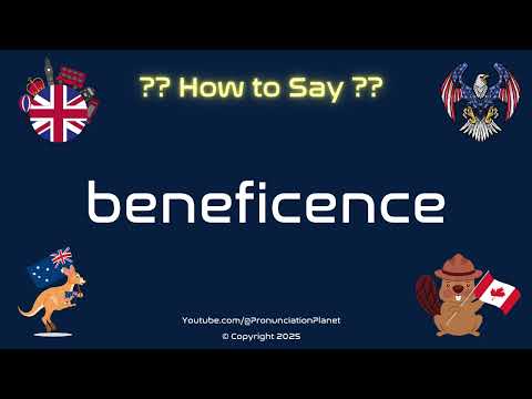 🤝✨ How to Pronounce beneficence? (CORRECTLY) | Pronunciation Planet