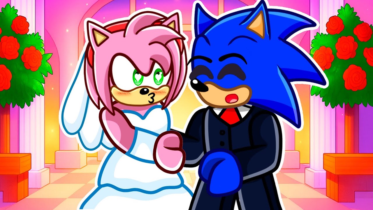 Sonic and Amy get MARRIED in Roblox!