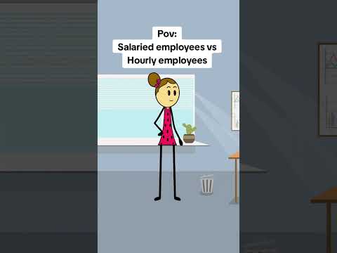 Salaried employees vs hourly employees situation #animation #funny #comedy #gplus
