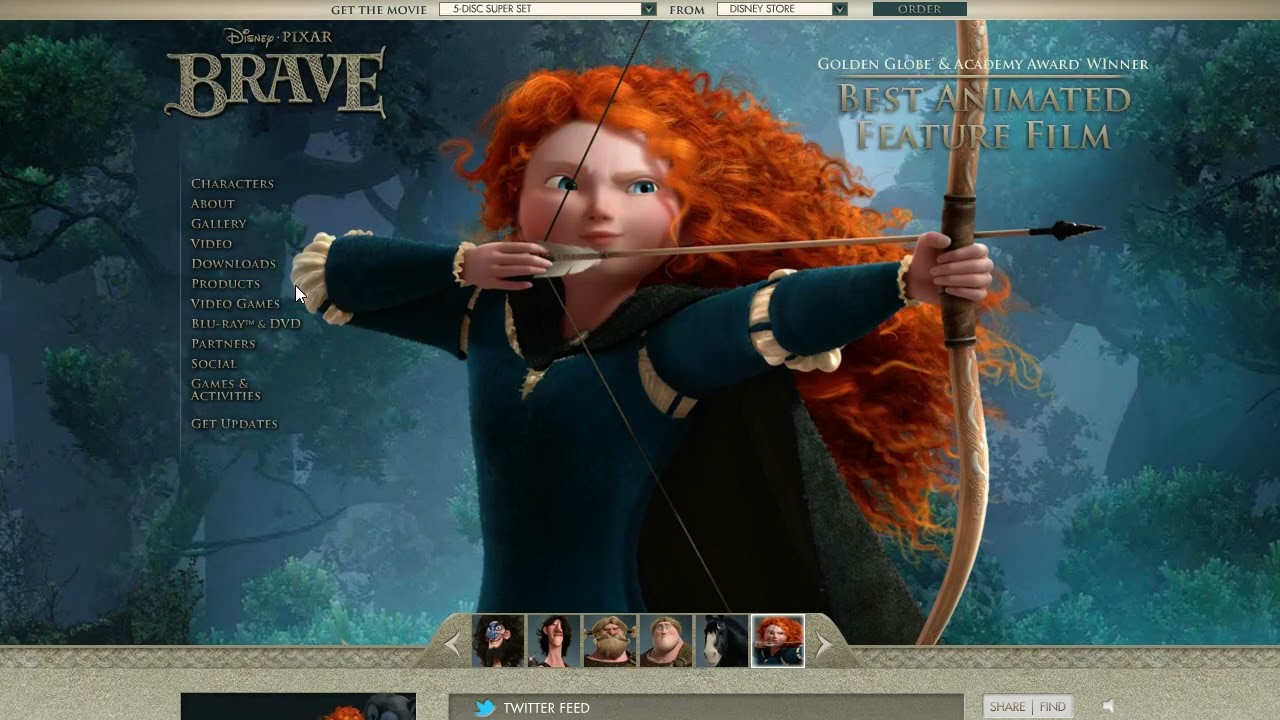 Brave flash website in 2012