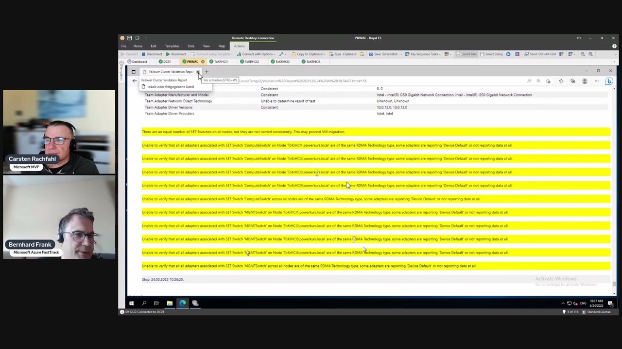 Azure Stack HCI - Installation Series - 13 (Pre-) Cluster Validation