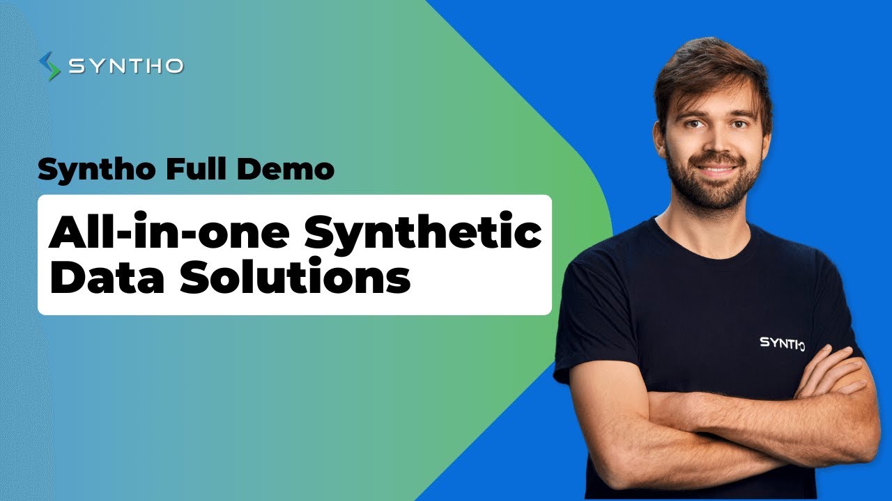 Syntho Full Platform Demo - All-in-one Synthetic Data Solutions