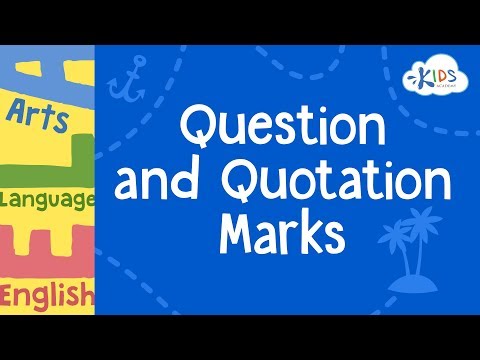 Question and Quotation Marks | 1st Grade | English Grammar | Kids Academy