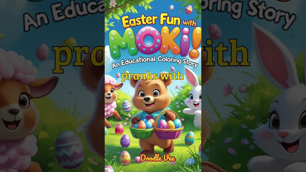 Easter Fun with Moki A Creative & Educational Coloring Book for Kids #shorts
